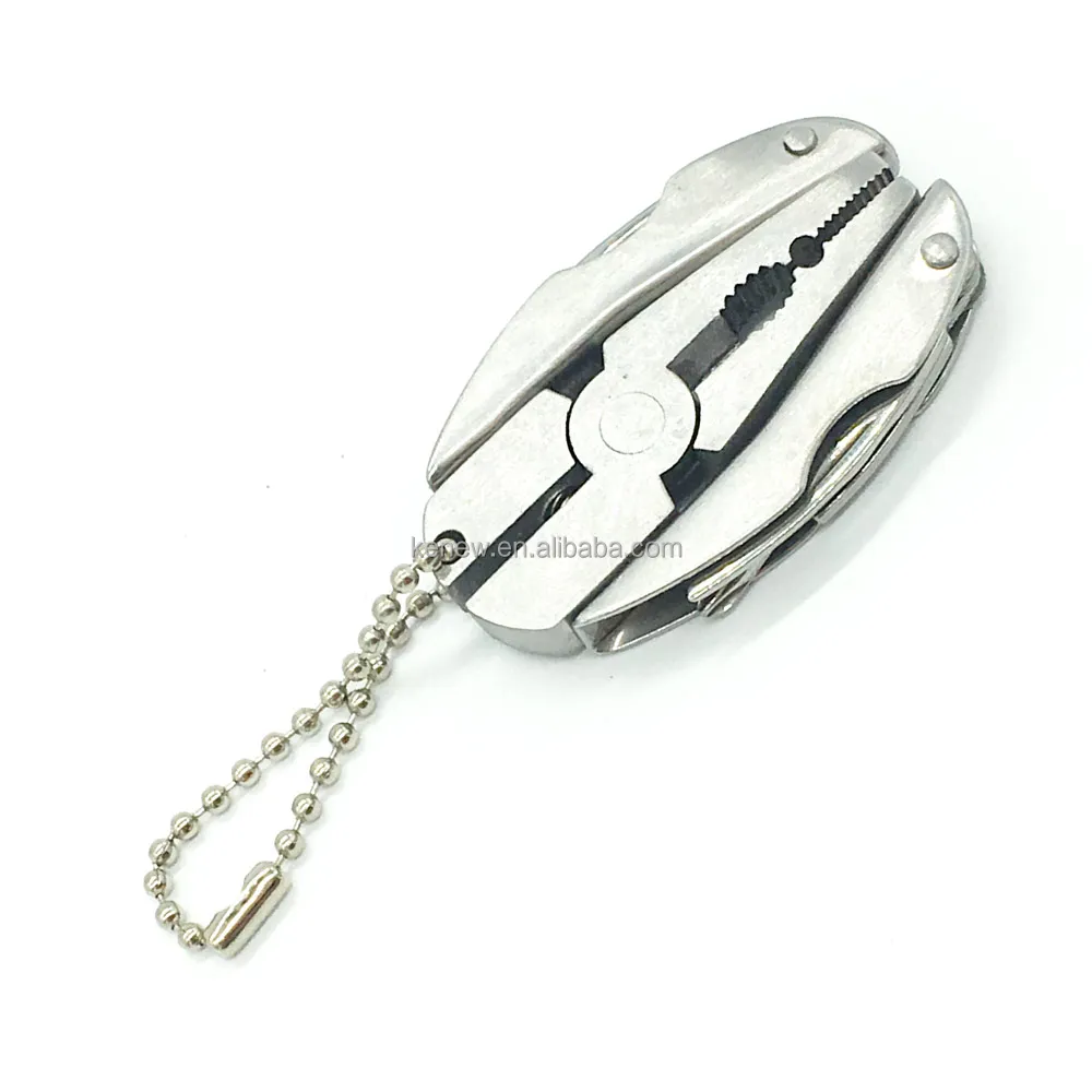 Stainless Steel Outdoor Portable Multi Tool Pliers Knife Keychain ...