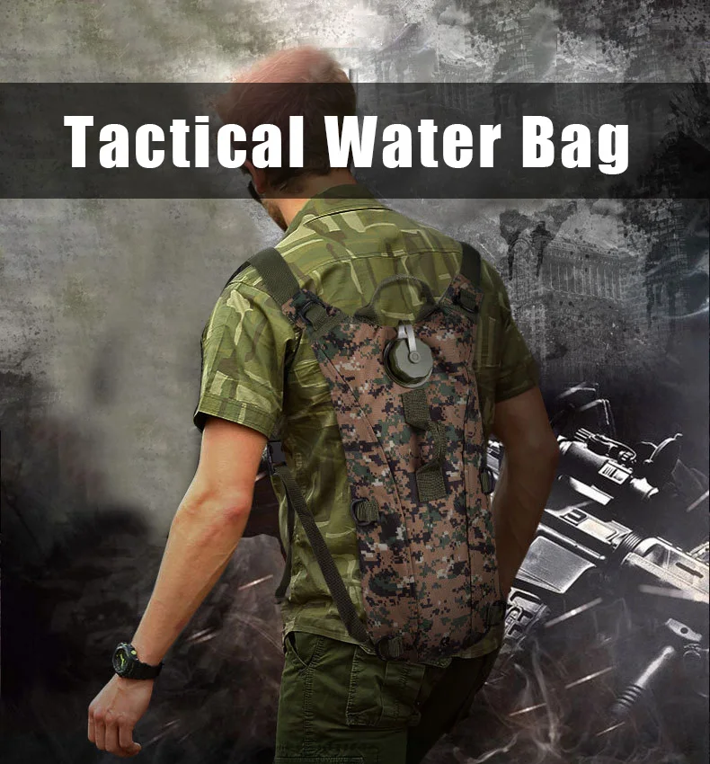Outdoor Hunting Tactical Water Bag Backpack Camouflage Bicycle Riding ...