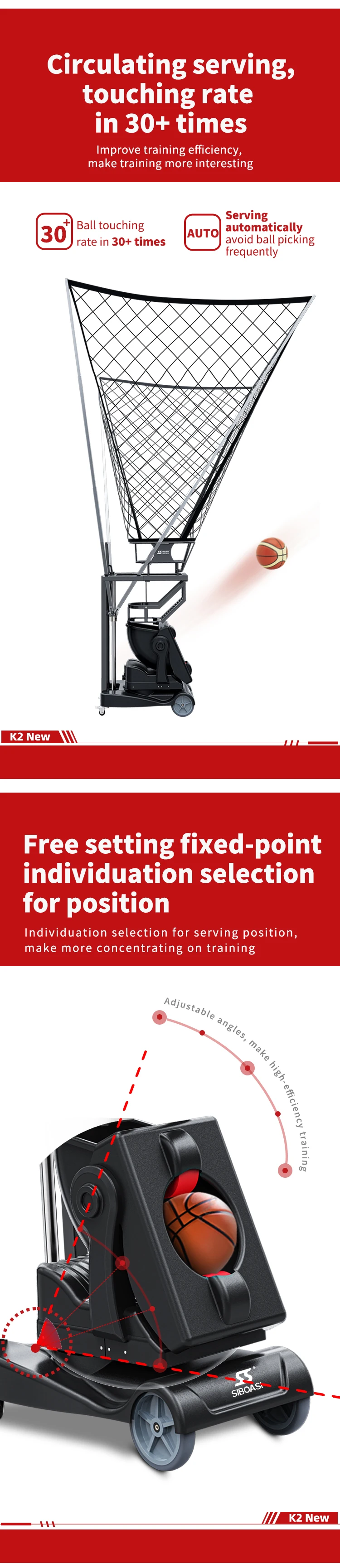 Cheapest Basketball Shooting Machine - SIBOASI Training Equipment