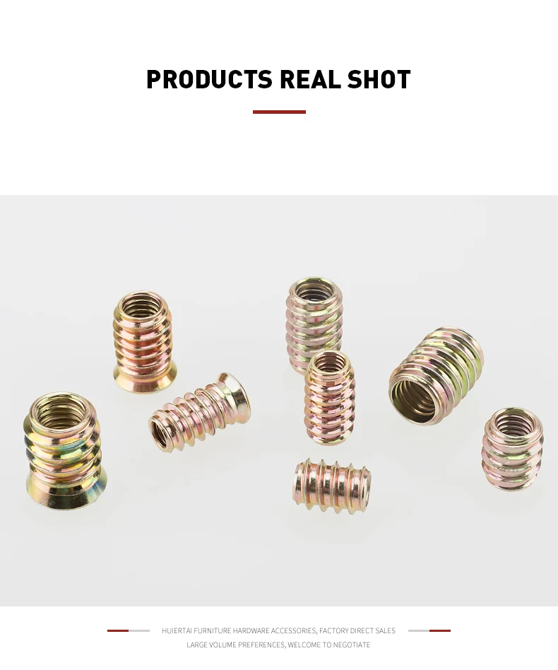M6 M8 M10 Hex Socket Threaded Inserts Nuts Zinc Alloy Insert Hexagon ...