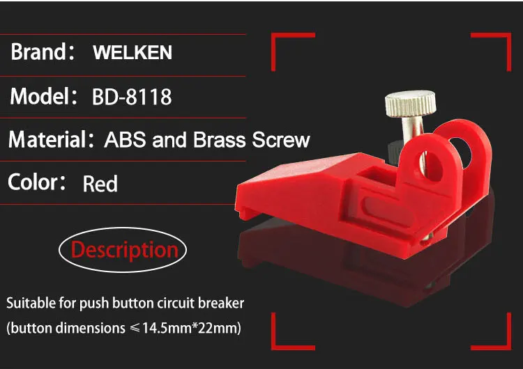 Welken Motor Circuit Breaker Lockout Tagout - Buy Electrical Lockout ...