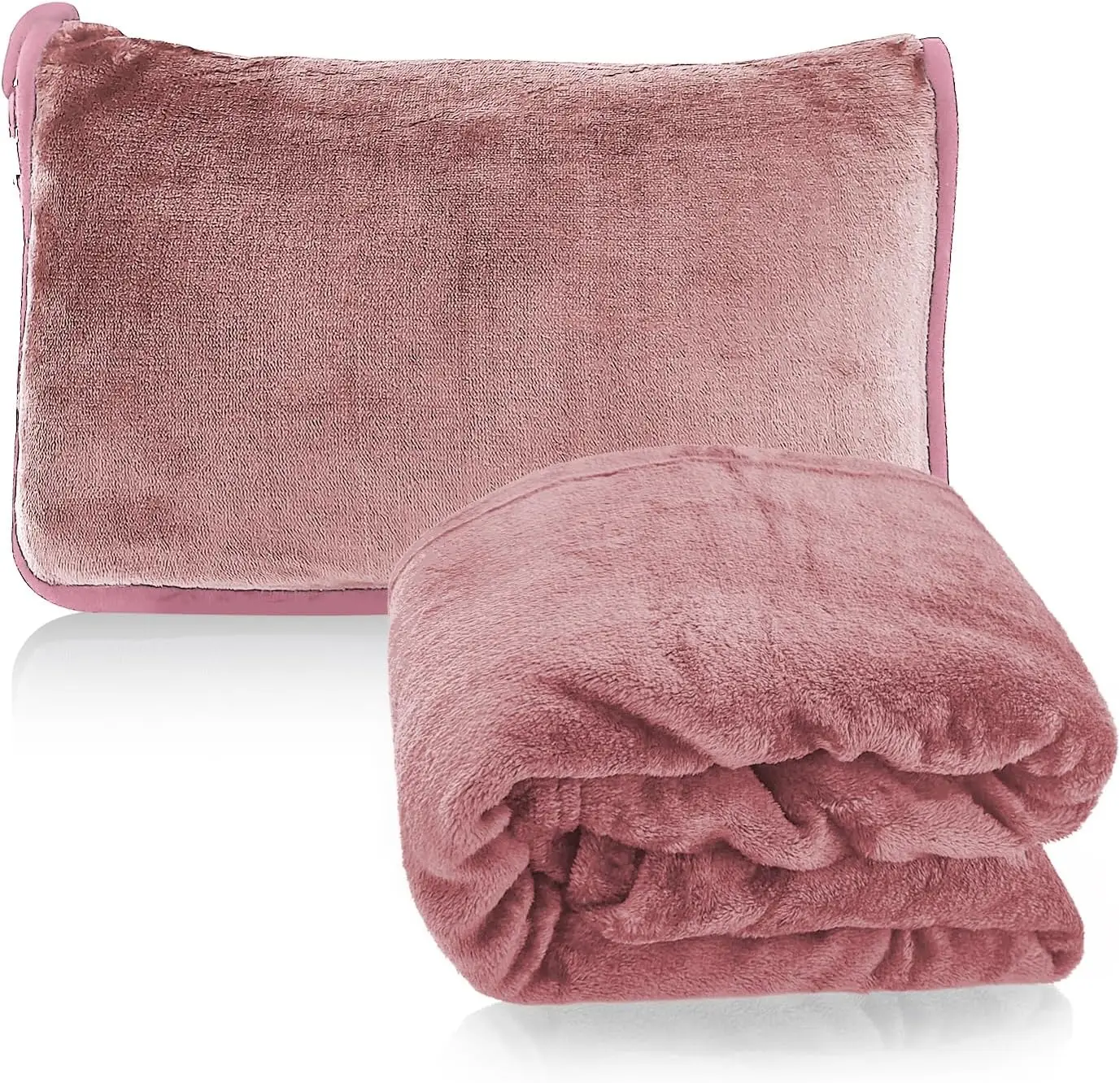 Wholesale Embroidery Custom Logo Soft Flannel Fleece 2 In 1 Pillow ...