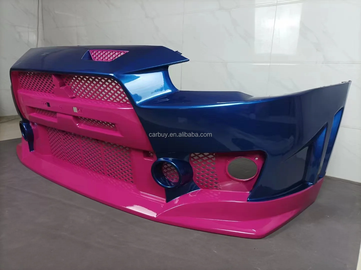 FQ400 Style Front Bumper for 2009-2015 Mitsubishi Lancer | Aftermarket ...