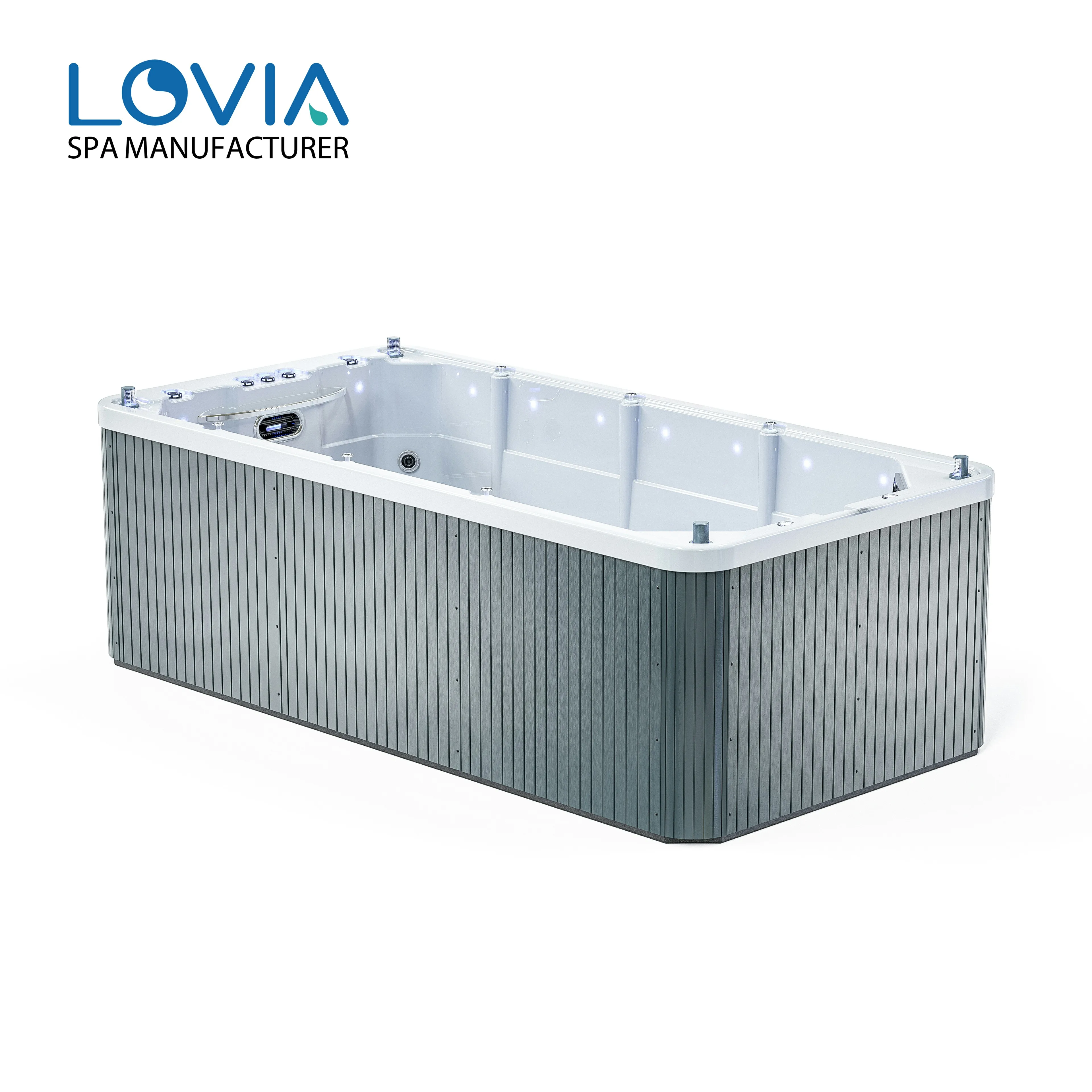 Outdoor Swim Spa Hot Tub Smart Endless Pool Balboa Controller
