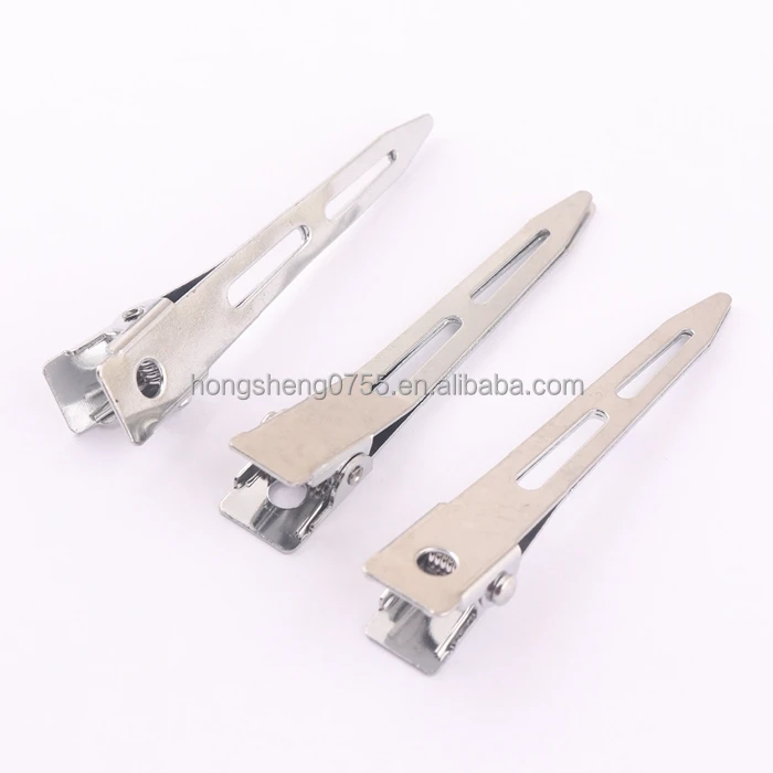 55mm Metal Blank Single Prong Hair Clip for Hair Accessories| Alibaba.com