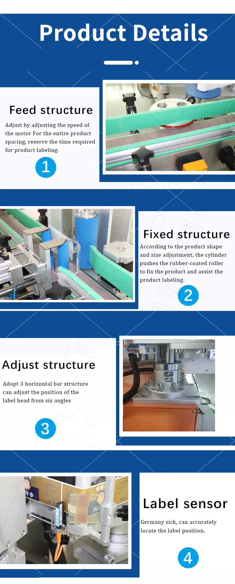 Label Applicator Machine Beer Jar Can Water Plastic Bottle Labeling ...