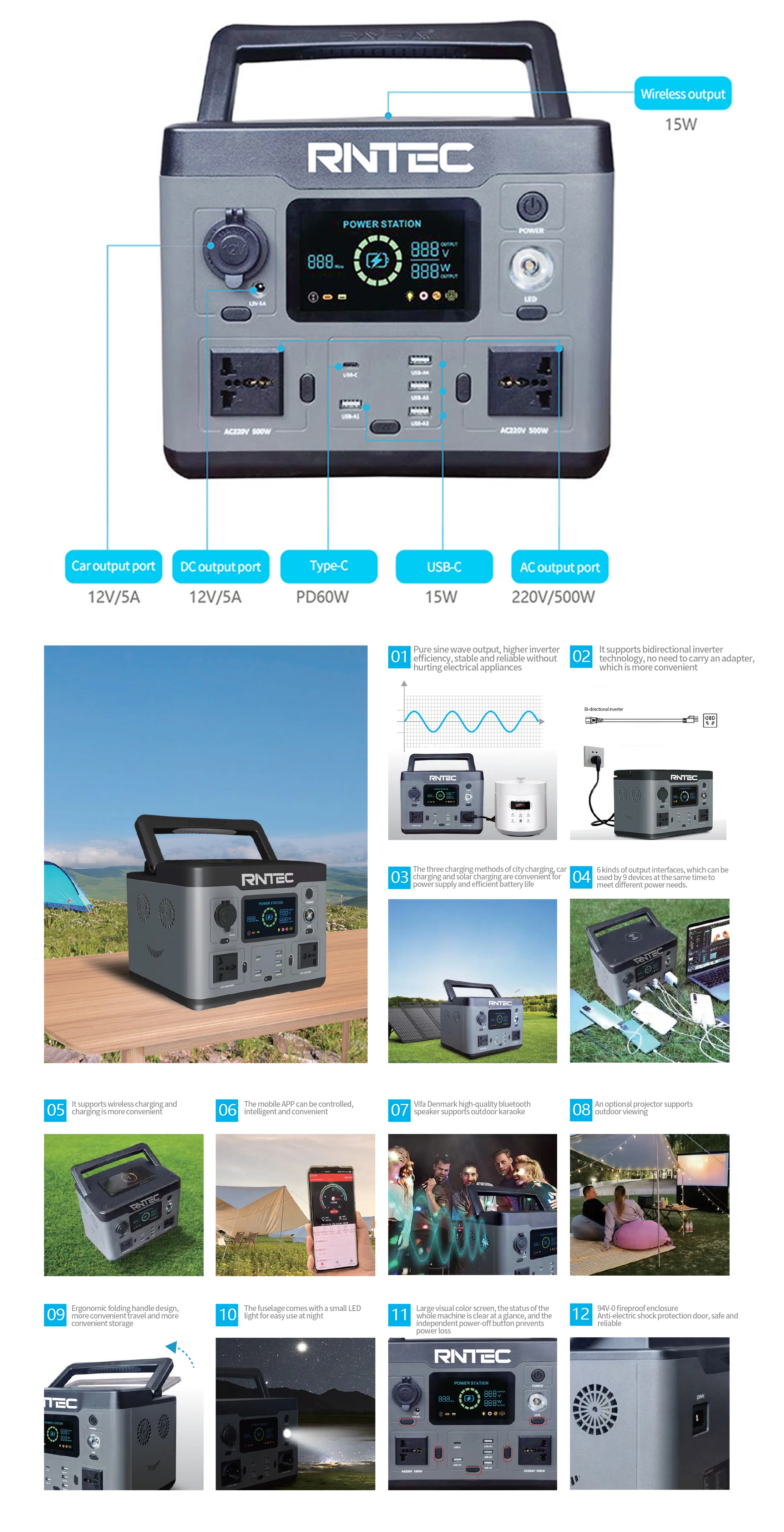 Rntec Hybrid System Solar Kit 540wh Solar Power System Off Grid Solar ...