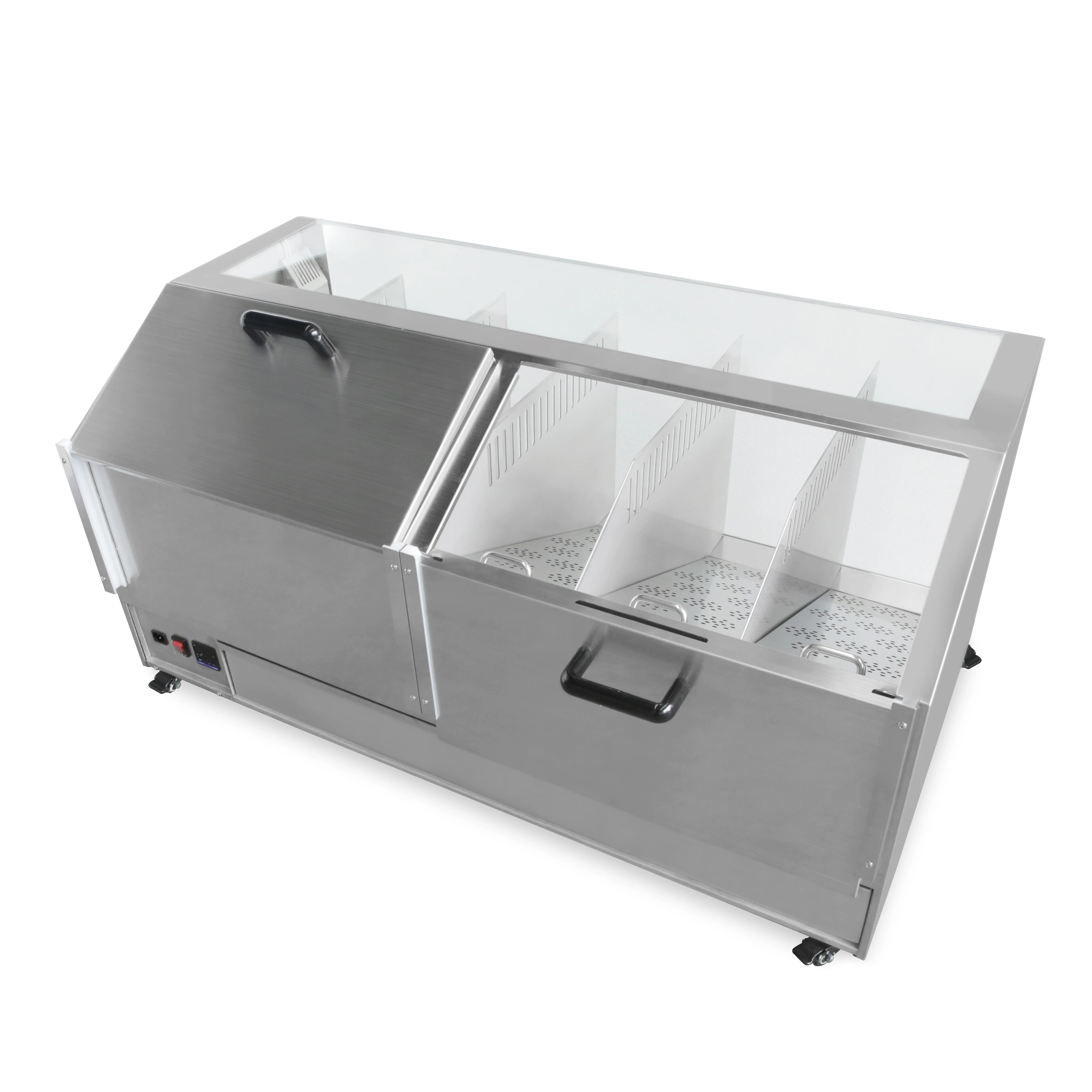 6 Sections Potato Chips Warmer /kfc French Fries Warmer Machine Potato ...