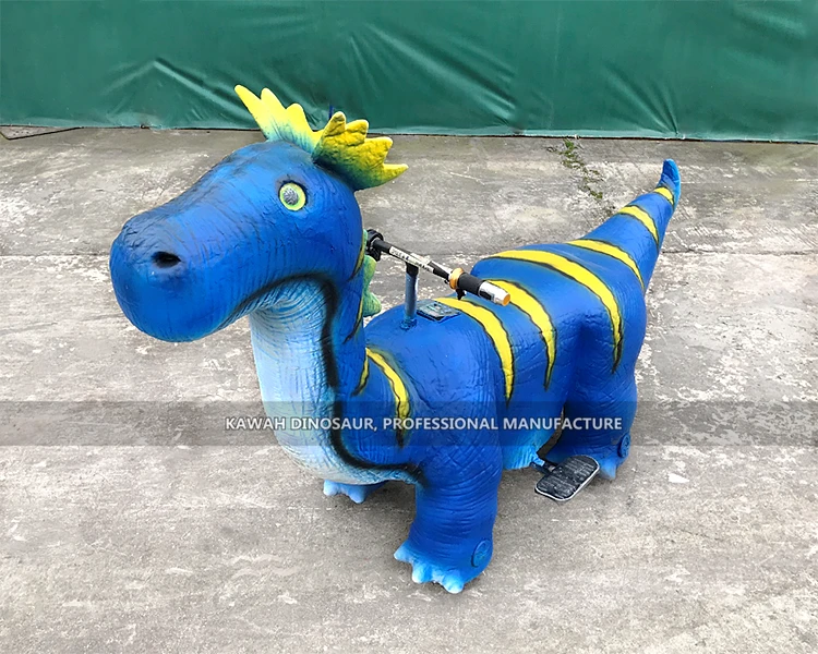 Customized Kiddie Ride Machine Amusement Park Electric Dinosaur Car For ...