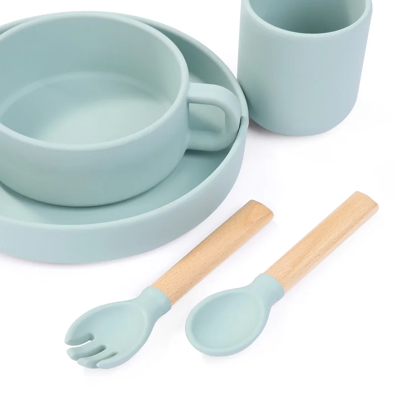 Aanpasbare Veilig Bpa Gratis Kids Baby Kom Plaat Siliconen Kom Plaat ...