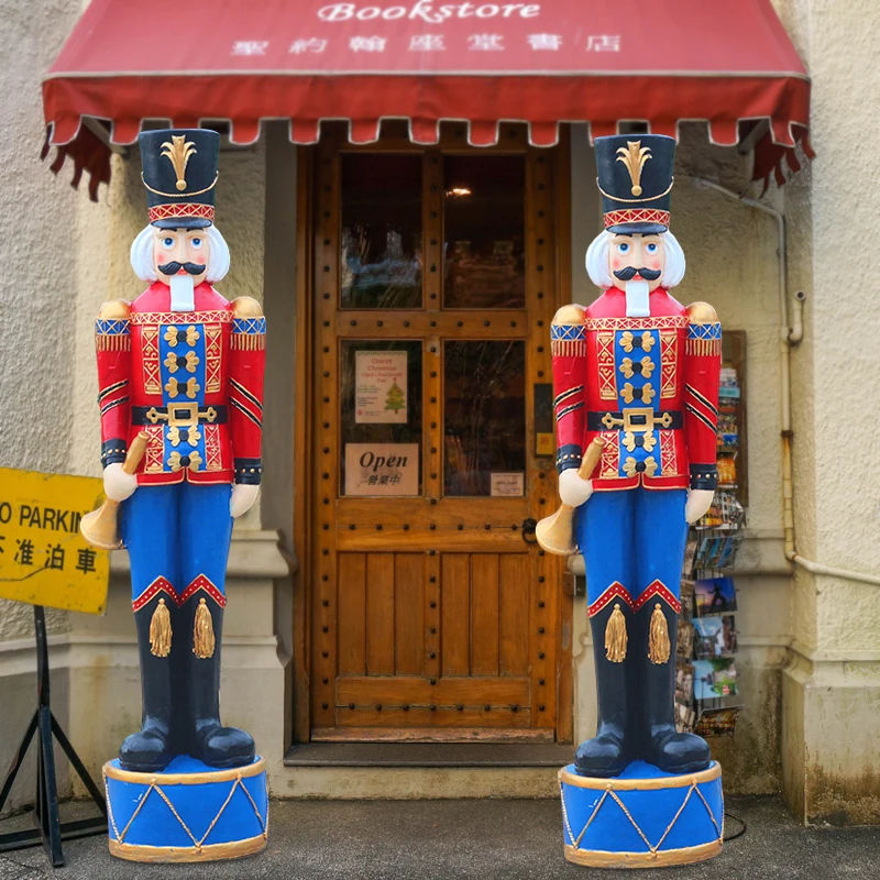 Life Size Nutcracker Statue - Perfect Outdoor Christmas Decor