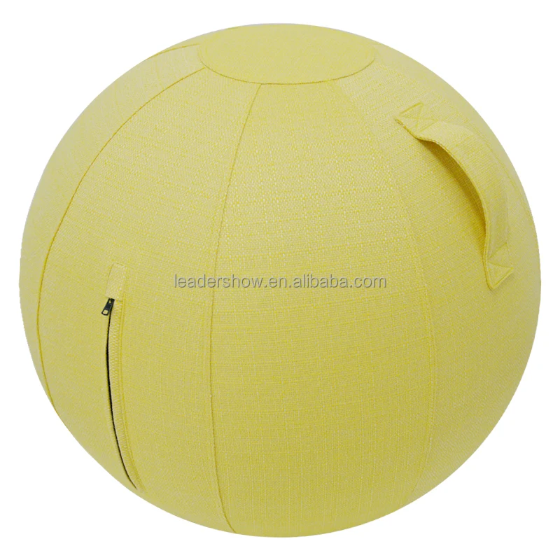 Premium Quality Scratch-resistant Linen 65cm Balance Fitness Yoga Ball ...