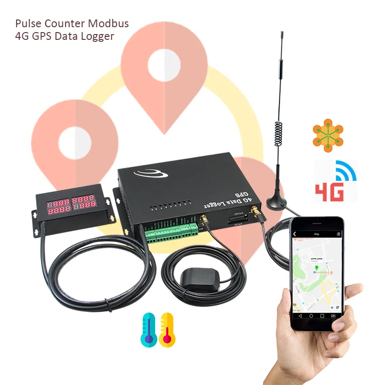 4g Modbus Meter Gps Monitoring System Gps Tracking System Built In Gps Modbus Meter Reading Via