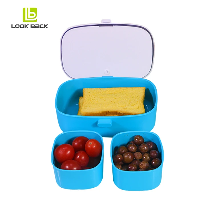 Hot Selling Kids Plastic Silicone Lunch Box Factory Wholesale Kitchen ...