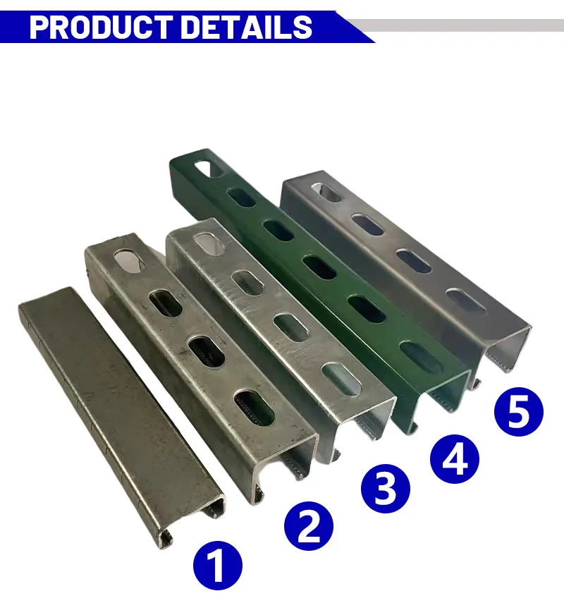 Unistrut C Channel With Standard Size Perforated Strut Channel Struts ...