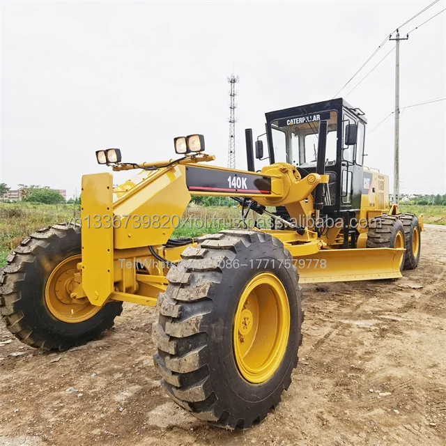 Caterpillar 140k Motor Grader Road Construction Cat140k Graders Heavy ...