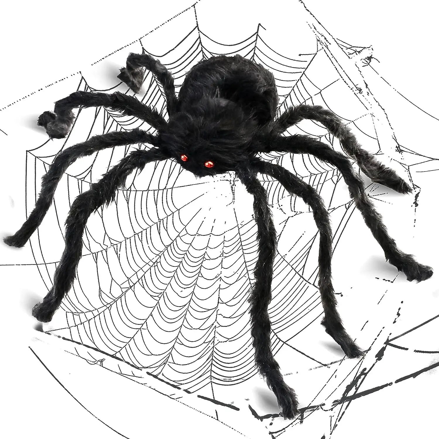 Halloween Spiders Giant Scary Realistic Hairy Spider for Halloween ...