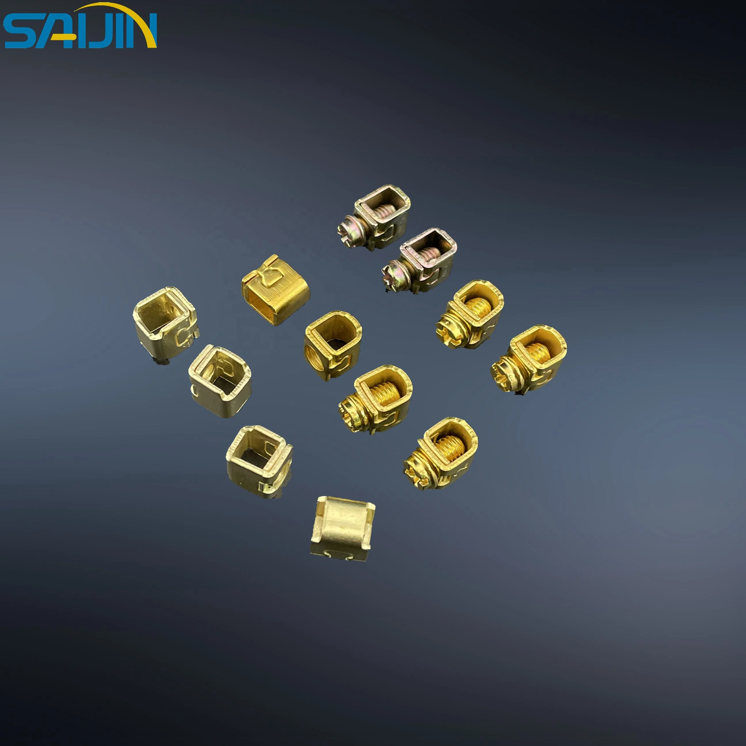 Custom-made switch socket metal parts pcb Screw Terminals Zinc plated ...