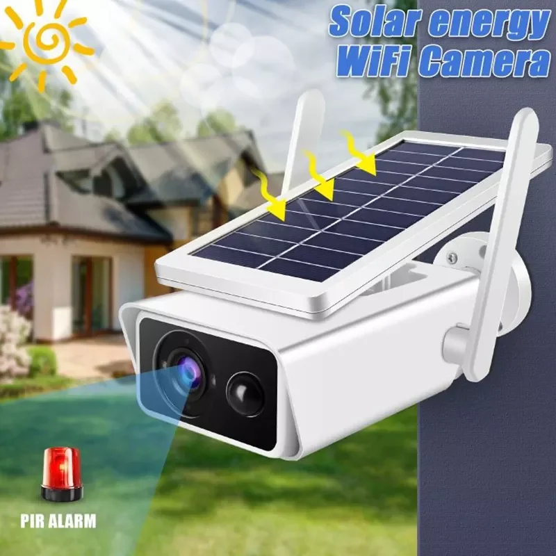 4MP Low Power Solar Bullet Security Camera Outdoor XM Icsee