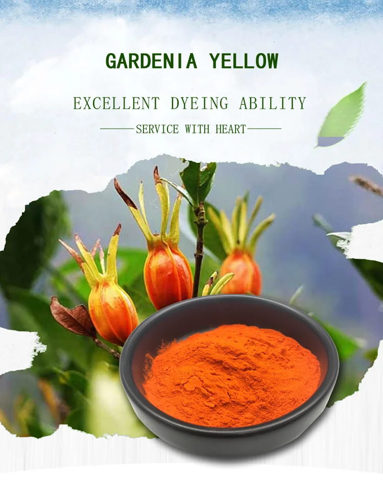 Wholesale Custom Natural Food Coloring Gardenia Yellow Powder - Buy ...