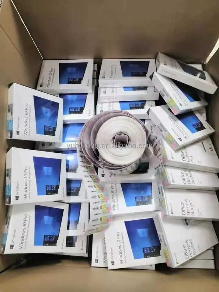 Windows 10 Pro Box Package Multilingual 12 Months Guaranteed Dhl ...