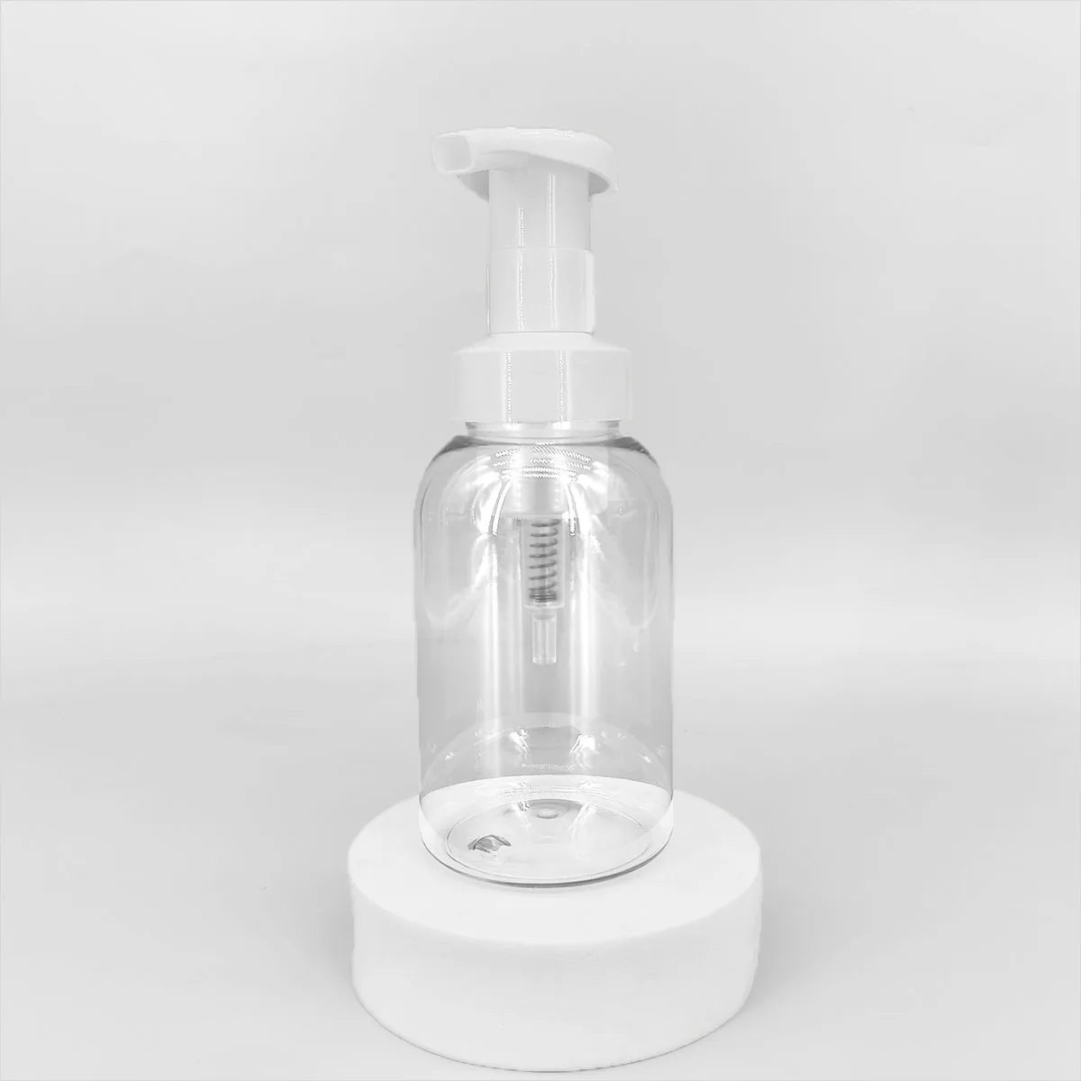 Refillable PET Plastic Bottle Clear Green White Color Hand Wash ...