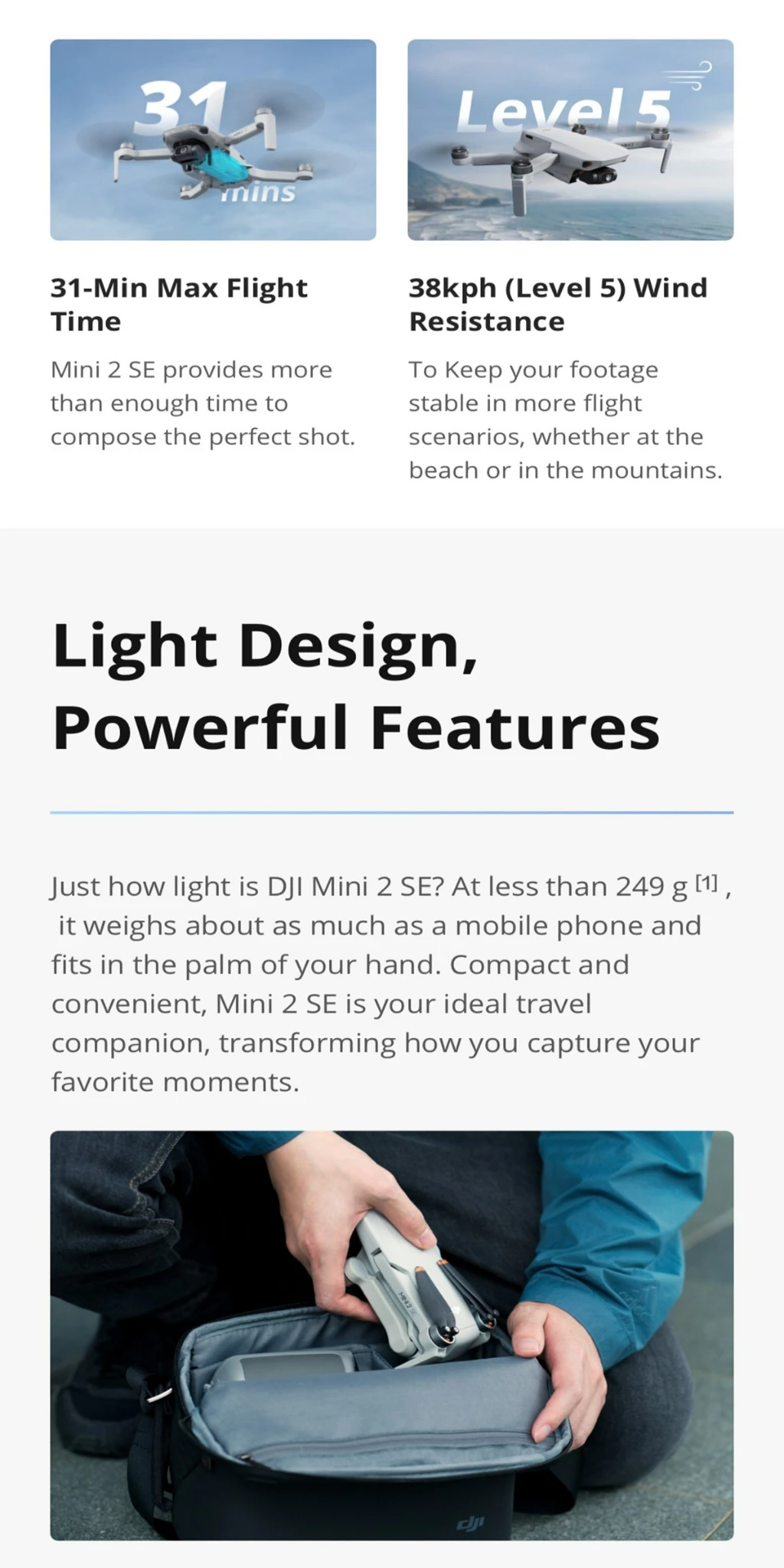 Dji Mini 2 Se - Camera Drones | Under 249g | 10km Video Transmission ...