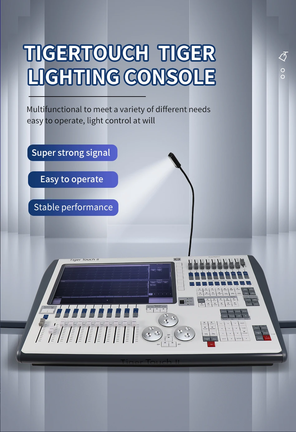 Tiger Touch Ii Dmx Lighting Console V16 For Stage Control (oem)
