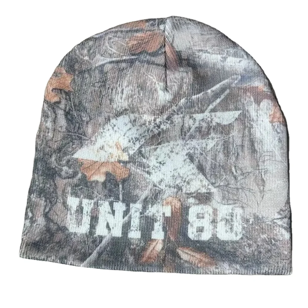 Wholesale Knitted Winter Beanie Hats Unisex Cuffed Cuffless Sublimation ...