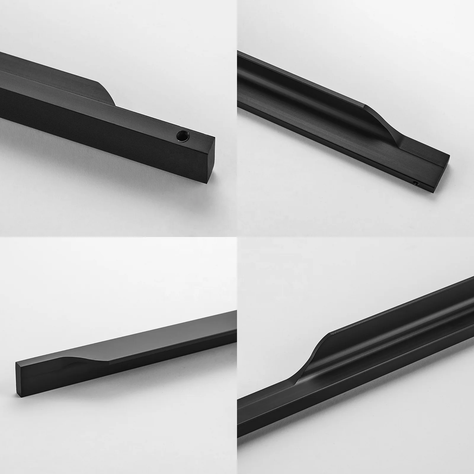Long Wardrobe Pull Profile Handle OEM Aluminum Concealed Cabinet Pull ...