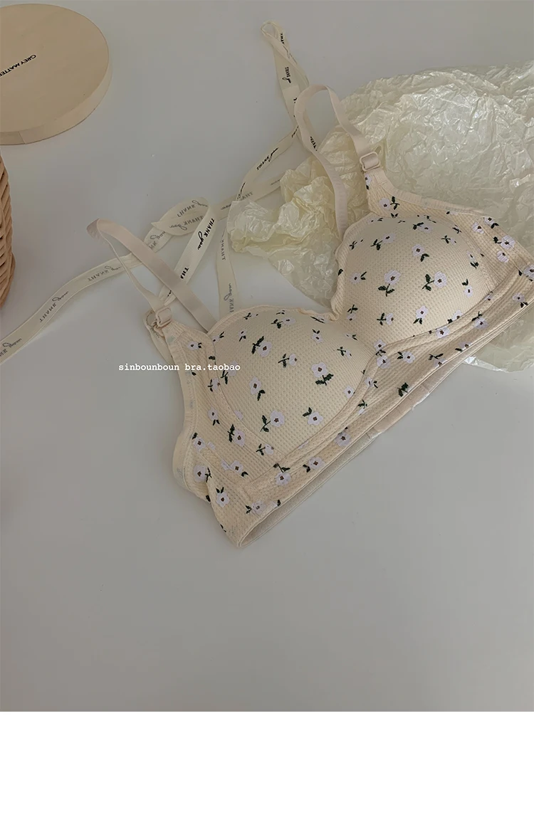 Japanese Cute Wireless Bra for Small Breasts - Comfortable, Breathable ...