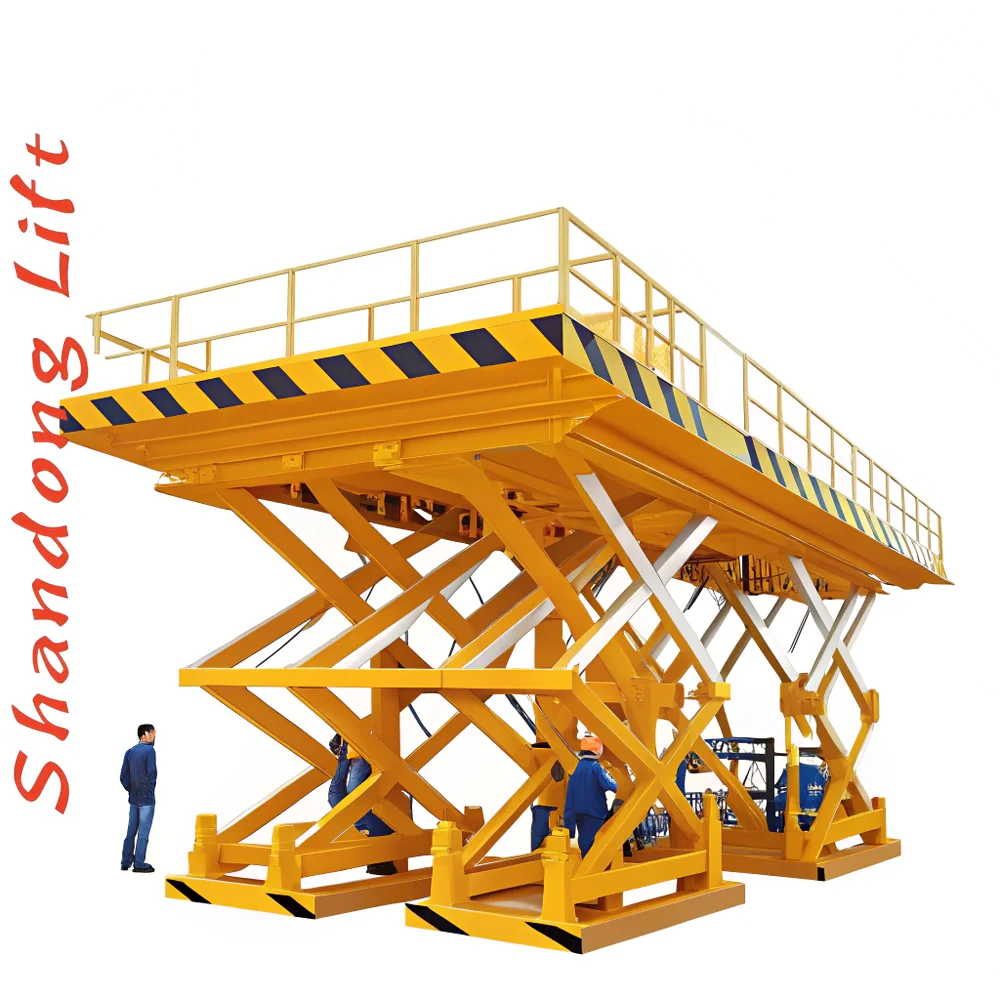 Heavy Duty Automatic Fixed Vertical Hydraulic Scissor Lift Platform ...