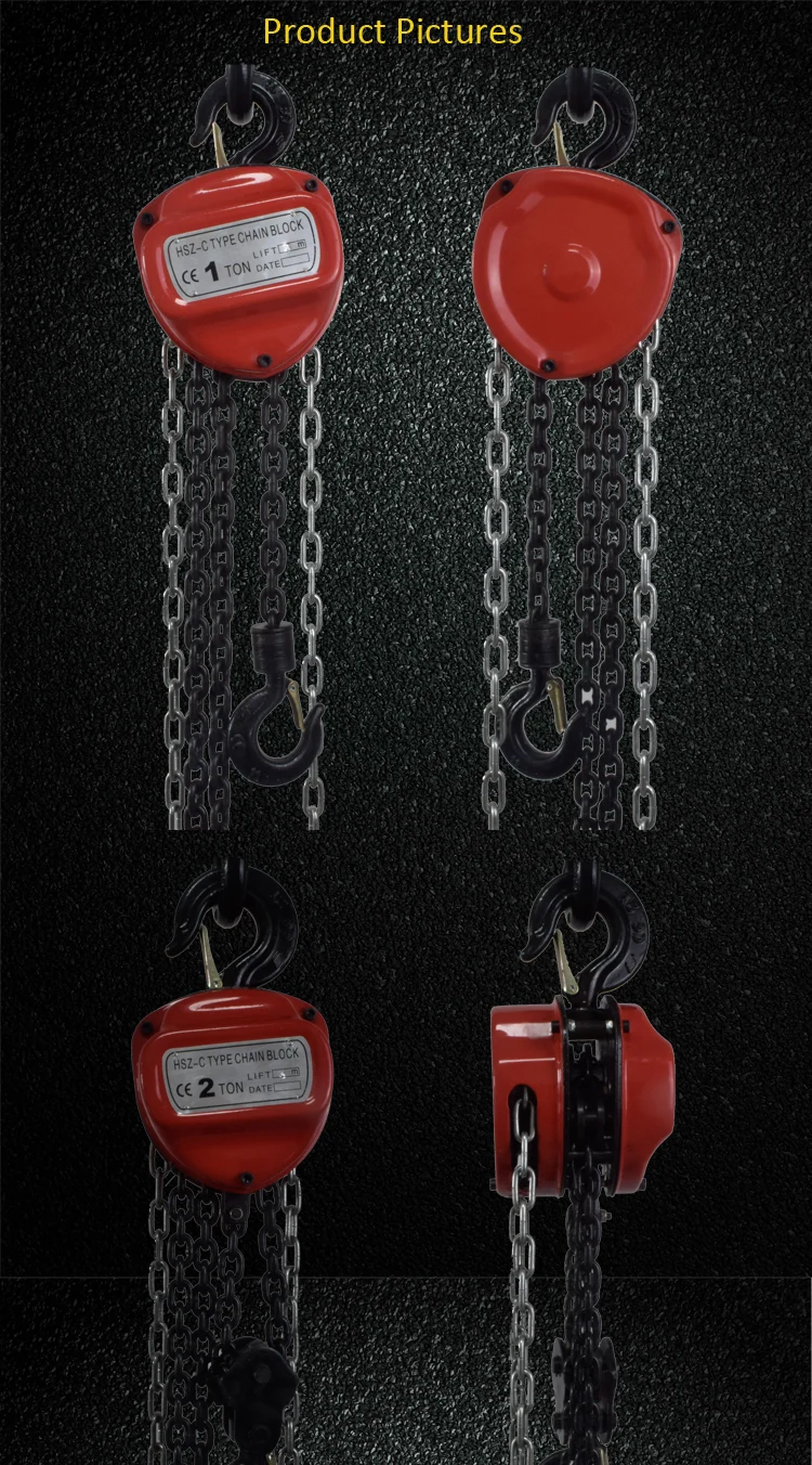 1t 3m Chain Hoist Sling Rigging Tackle Crane Machine Chain Block - Buy ...