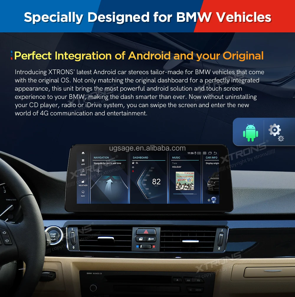 Xtrons 12.3 Inch Touch Carplay Screen Android 12 Car Audio 8+128g ...