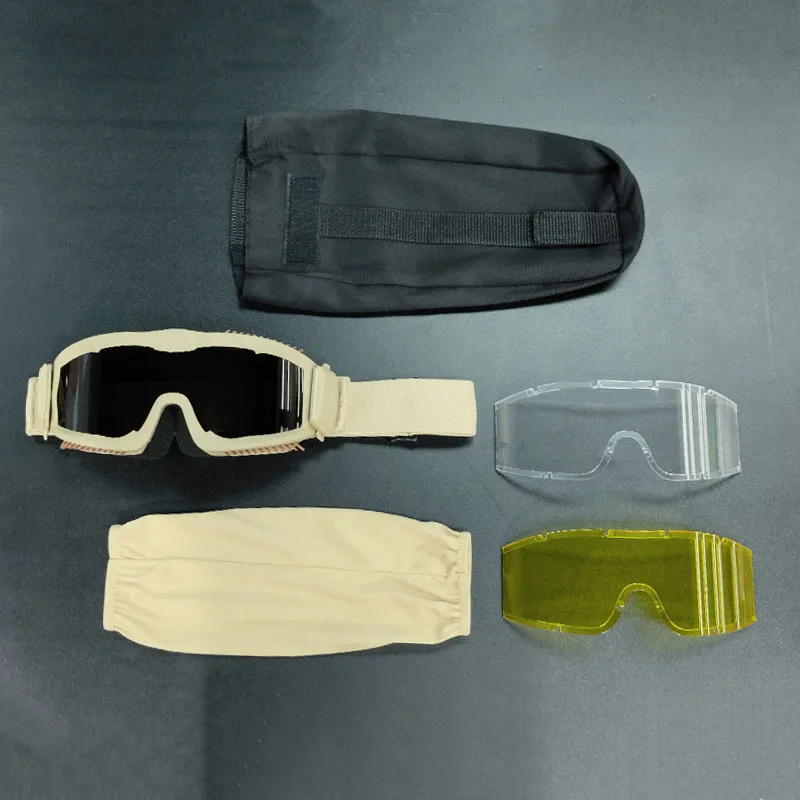 Obshorse Field Operations Safety Tactical Sunglasses With 3 Anti-fog ...