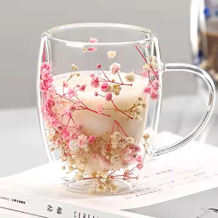Shop Our 2025 Originality Dried Flower Glass Cup Collection