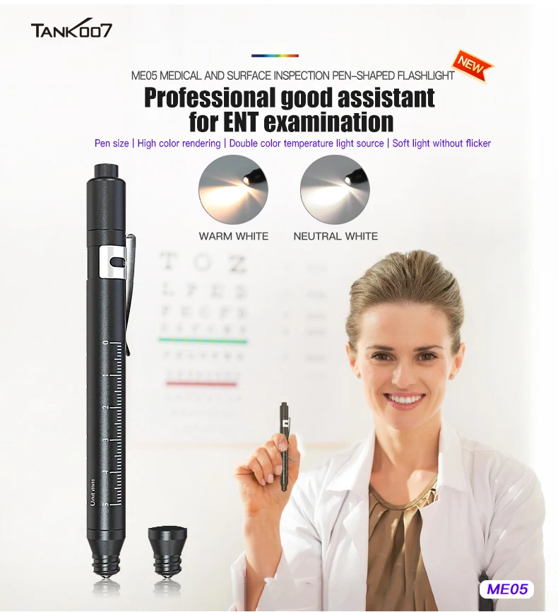 Tank007 Medical Doctor Penlight Ophthalmic Led Nursing Flash Light ...