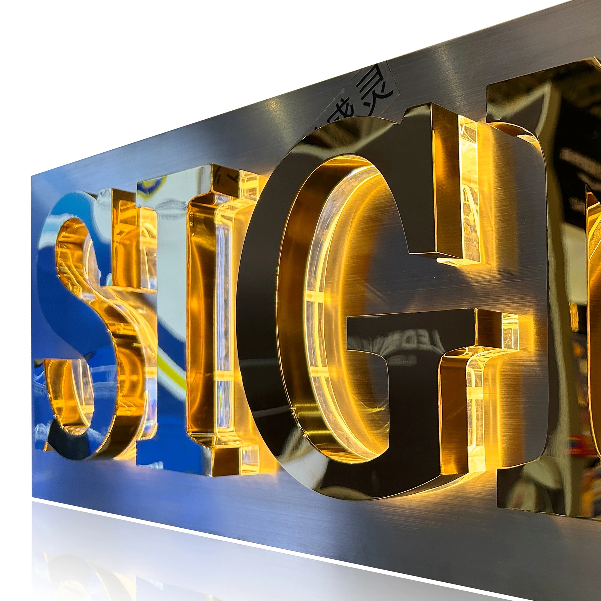 Custom Acrylic Crystal Letters - Backlit Signs for Advertising