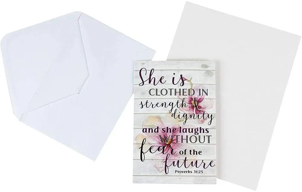 Custom Inspirational Cards Bulk Bible Verse Quote Scripture Greeting ...