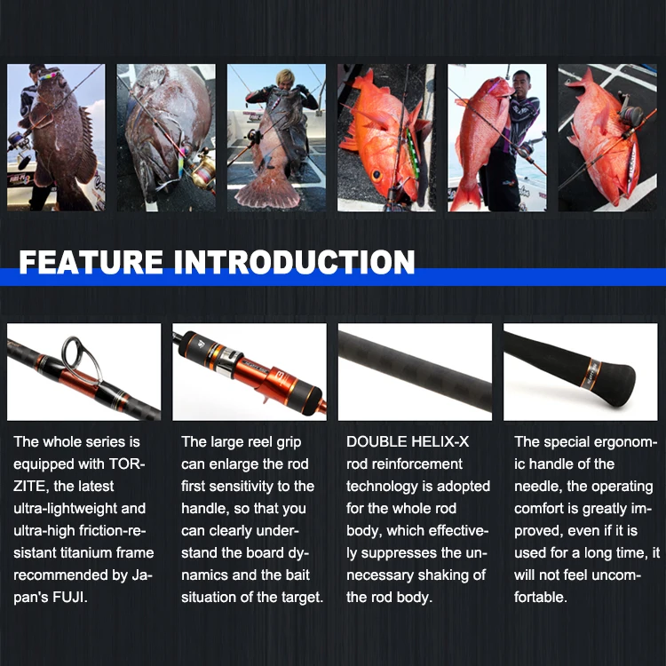 Hearty Rise Carp Rod Carbon Fiber Casting Fishing Rod Blank Crappie ...