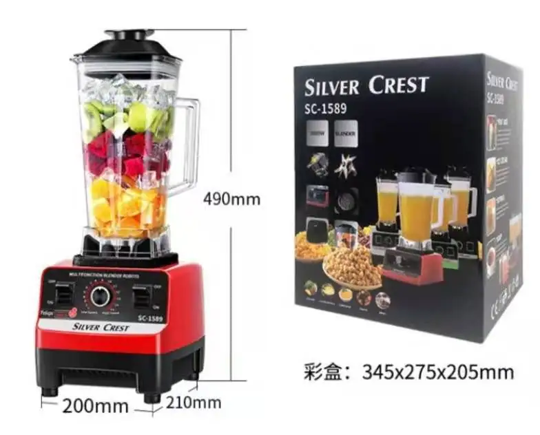 4500w Heavy Duty Commercial Grade Blender Mixer Juicer Fruit Food ...