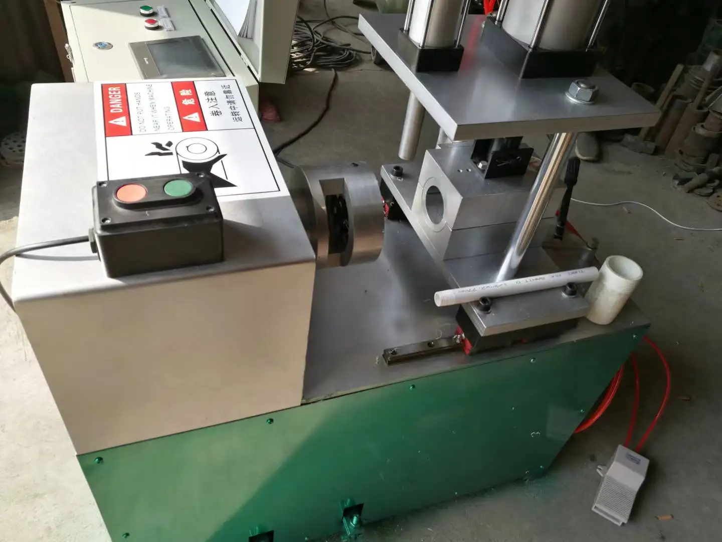 Plastic Pvc Pipe Outer Pipe Tube Threading Machine/thread Making ...