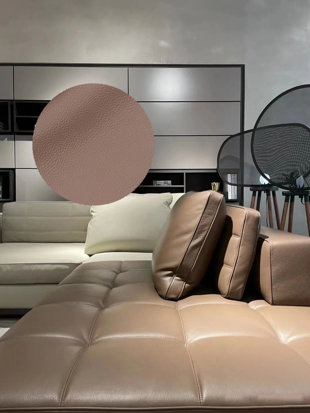 Litchi Pattern Rexine Leather Synthetic Sofa Product Faux Artificial ...