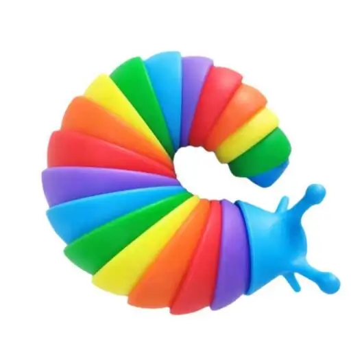 Tik Tok Hot Plastic Fidget Toy For Kids And Adults Flexible Finger Slug ...