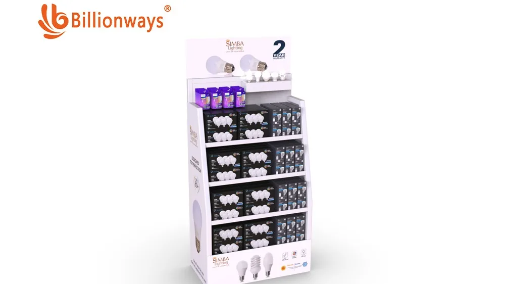 Advertising Wholesales Promotion Flooring Foldable Metal Display Shelf ...