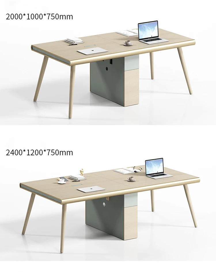 Modern Minimalism Rectangular Office Furniture Modular Conference Desk ...