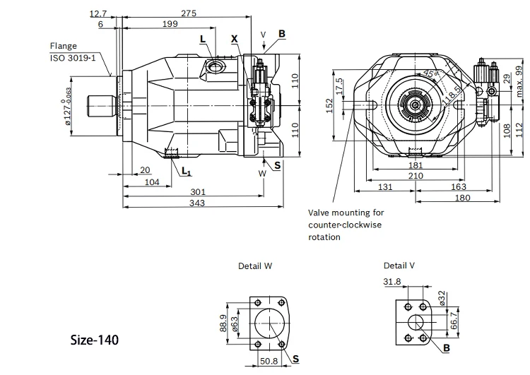 Rexroth A10VO A10VSO Hydraulic Aixal Variable Piston Pump| Alibaba.com