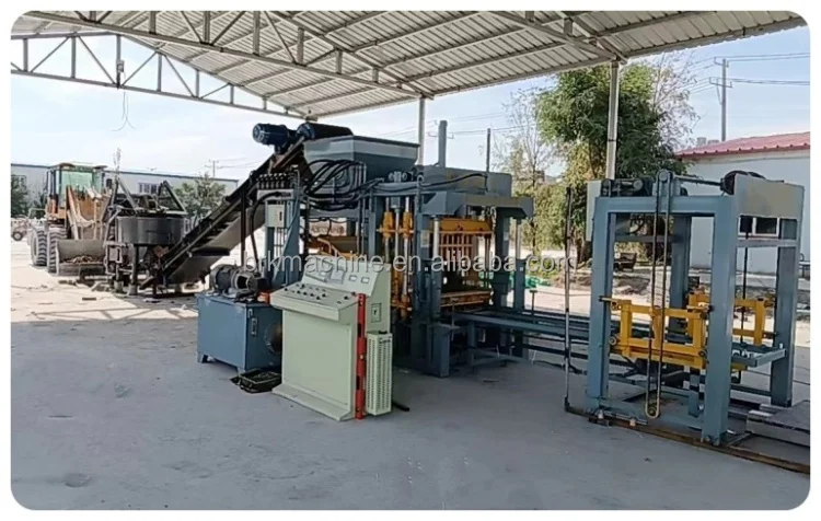 QT4-18 Hydraulic Press Concrete Block Machine for Interlocking Pavement ...