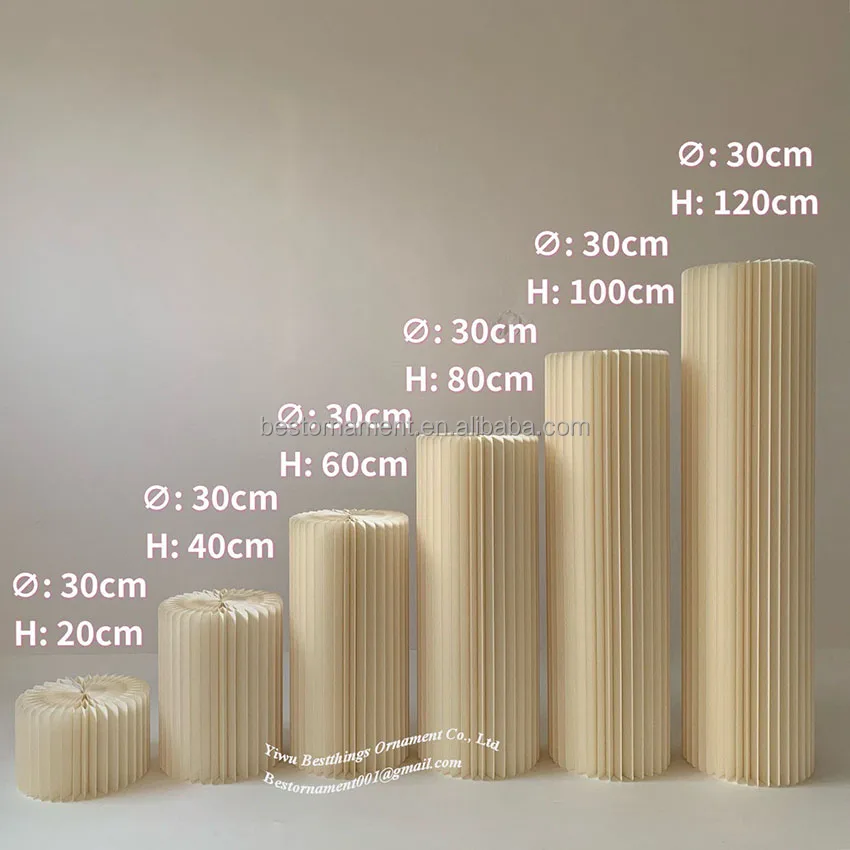 Wedding Birthday Paper Folding Roman Column For Pillar Dessert Flower ...