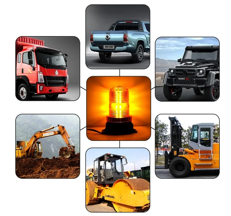 24 Volt LED Amber Lights for Trucks & Trailers - Winall